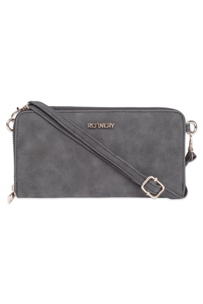 Wallet With Strap _ 150533 _ Black from REFINERY – Refinery