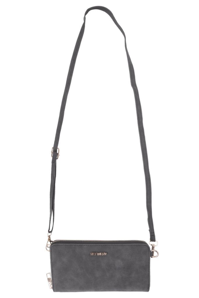 Wallet With Strap _ 150533 _ Black from REFINERY – Refinery