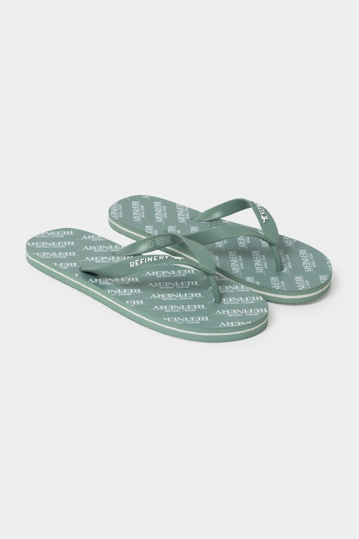 Branded Flip Flops from REFINERY – Refinery